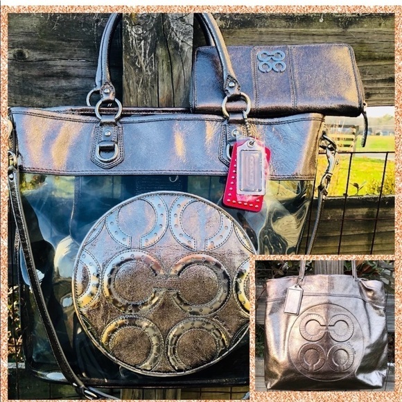 Coach | Bags | Coach 521 Transparent Clear Tote Wallet Collette | Poshmark